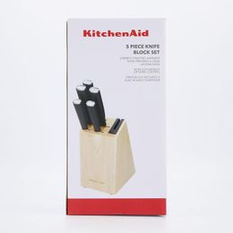 KitchenAid 5-teiliges schwarzes Messerblock-Set