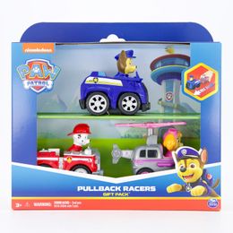 Spin Master 3er-Pack mehrfarbige Paw Patrol Pullback Racers