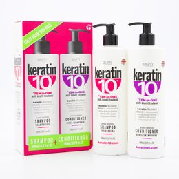 2-teiliges Keratin 10 Haarpflegeset
