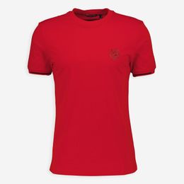 Antony Morato Rotes T-Shirt mit Tiger-Motiv