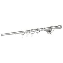 Gardinenstange mydeco "20mm Cap Wandtr&auml;ger 6,5 cm", silber (edelstahlfarben), L:170cm, Gardinenstangen