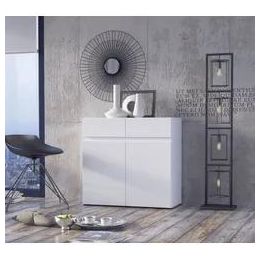 Kommode Home Affaire "Rimini", wei&szlig; (wei&szlig;, wei&szlig;), B:90cm H:86cm T:40cm, FSC-zertifizierter Holzwerkstoff, Sideboards, Kommode, Breite 90 cm
