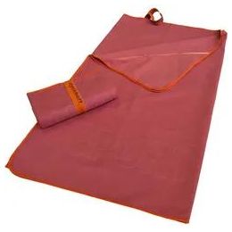 Sporthandtuch Dyckhoff "Mikrofaser Sporttuch", rot (marsala), B:60cm L:120cm, Microfaser, Obermaterial: 90% Polyester, 10% Polyamid, Handt&uuml;cher, auch als 2er Set erh&auml;tlich