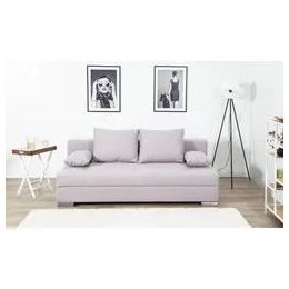 Schlafsofa Collection AB "Tania, B: 194 cm, Liegel. 140x194 cm", grau (silbergrau), B:194cm H:70cm T:90cm, 100%Polyester, Sofas, Schlafsofa, Bettfunktion & Bettkasten, Federkern