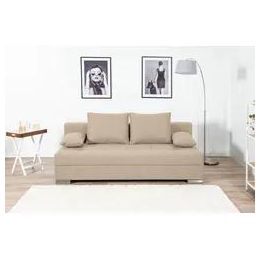 Schlafsofa Collection AB "Tania, B: 194 cm, Liegel. 140x194 cm", creame, B:194cm H:70cm T:90cm, 100%Polyester, Sofas, Schlafsofa, Bettfunktion & Bettkasten, Federkern, Topseller