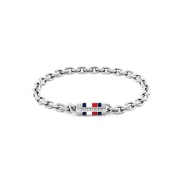 Tommy Hilfiger Armband 'Bruce' Herren Größe One Size marine / dunkelrot / silber / weiß