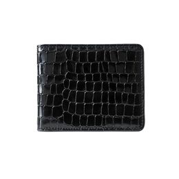 GT Collection Portemonnaie 'Croc Prestige' Herren Gr&ouml;&szlig;e 11 cm x 8 cm x 2cm schwarz