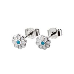 schmuck23 Silber Ohrringe 925 Blume 0,7 cm x 0,8 cm | Gr.: onesize
