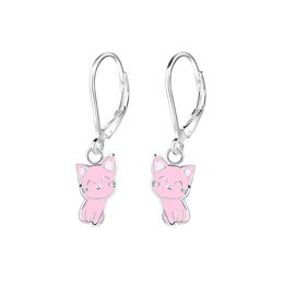 schmuck23 Silber Ohrringe 925 Katze 1,0 cm x 1,0 cm | Gr.: onesize