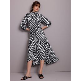 CR&Eacute;ATION L creation L Modal-Kleid in schwarz-ecru-bedruckt | Gr.: 42