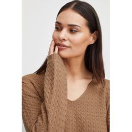 b. young Strickpullover BYMILO Regular fit in Tiger's Eye Melange | Gr.: XXL