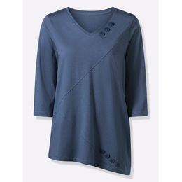 Sieh an! Longshirt in jeansblau | Gr.: 52