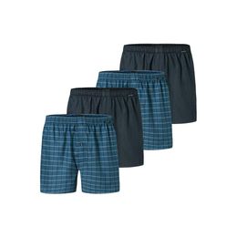 Schiesser Boxershorts Web in Dunkelblau / blau | Gr.: S