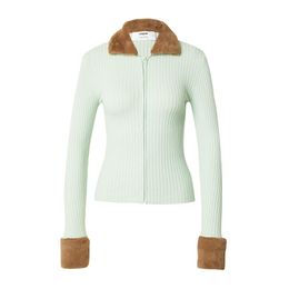 About You X Chiara Biasi Strickjacke 'Elia' Damen Gr&ouml;&szlig;e XL braun / mint