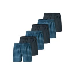 Schiesser Boxershorts Web in Dunkelblau / blau | Gr.: S