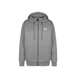 Under Armour Sweatjacke UA ESSENTIAL FLEECE FZ HOOD in Grau | Gr.: XXL