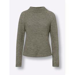 Heine Strickpullover in khaki | Gr.: 50