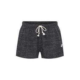 Nike Sportswear Shorts Damen Gr&ouml;&szlig;e 50/52 schwarzmeliert / wei&szlig;