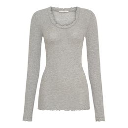 Seamless Basic Shirt 'Romance' Damen Gr&ouml;&szlig;e L/XL graumeliert