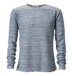 Inis Me&aacute;in Herrenpullover Leinen S Gr&uuml;n-Blau