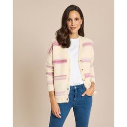 Cardigan Farbeffekt Streifen