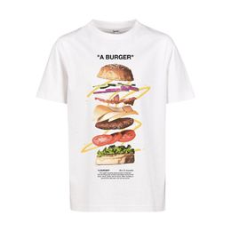 Mister Tee T-Shirt 'A Burger' Jungen Größe 134/140 braun / gelb / grün / weiß