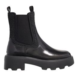 Tory Burch Stiefeletten - T Monogram Lug Boot 65Mm - Gr. 41 (EU) - in Schwarz - f&uuml;r Damen