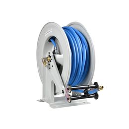 Ebinger Automatik-Schlauchaufroller OSM 610; Stahl lackiert, PVC-Druckluftschlauch, 25mm &Oslash;