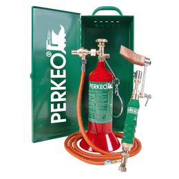 PERKEO EASYBOX Weichl&ouml;tanlage Hammerform mit 2.5m-Schlauch im Transport-Stahlblechkasten nach GGVS/ADR+ ohne Zinnfix, UNIGEL, CAP;