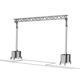 M&uuml;BA M&uuml;ba Kabelbr&uuml;cke KB 7,50 m - Nutzlast 20 kg/lfm, Durchfahrtsh&ouml;he 5.10 m, Durchfahrtsbreite 7.50 m