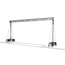 MüBA Müba Kabelbrücke KB 11.50 m - Nutzlast 20 kg/lfm, Durchfahrtshöhe 5.10 m, Durchfahrtsbreite 11.50 m
