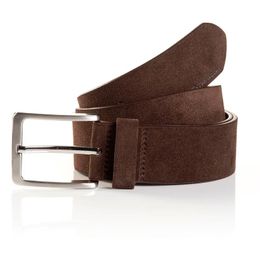 Tom Tailor Herren Tom Tailor Synthetikg&uuml;rtel Veloursg&uuml;rtel, Freizeit- und Anzugsg&uuml;rtel, bis Gr. 120 braun