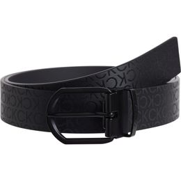 Calvin Klein Ledergürtel »ADJ CASUAL ROUND MONO 35MM«, mit Logo-Print Industrial Mono Black