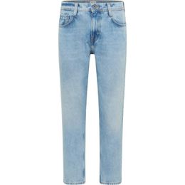Mustang Tapered-fit-Jeans »Herren Style Denver Tapered« 211 hellblau 34 - Länge 32 Länge 32 34 Lässig geschnittene Jeans mit niedrigem Bund und...