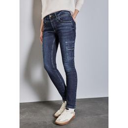 Street One Regular-fit-Jeans »Style YORK« mit Cargo-Look Taschen Dark Blue Soft wash 26 - Länge 30 Länge 30 26 Jeans von Street One