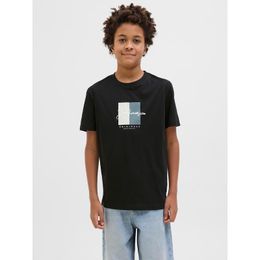 Jack & Jones JACK & JONES JUNIOR T-Shirt &raquo;JORFREDERIKSBERG BOXSCRIPT TEE SS SN JNR&laquo; Black Print:SS25 164 164 T-Shirt von Jack & Jones Junior