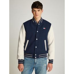 Tommy Jeans Bomberjacke »TJM WOOL BLEND VARSITY JKT EXT« mit Colorblock-Design, Logostickerei Dark Night Navy M M Bomberjacke von Tommy Jeans