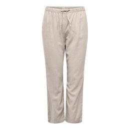 Only CARMAKOMA Leinenhose »CARCARO MW LINEN BL PULL-UP PANT TLR« Sommerhose Pumice Stone 52 - Länge 32 Länge 32 52 Lässige Leinenhose von Only...