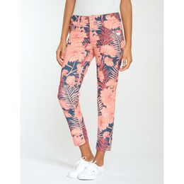 Gang Relaxhose &raquo;Hosen Relaxed 94AMELIE CROPPED&laquo; coral flower 28 - Normalgr&ouml;&szlig;en Normalgr&ouml;&szlig;en 28 Relaxed Fit Hose mit mittlerer Leibh&ouml;he und...