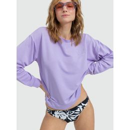 Roxy Sweatshirt &raquo;Surfing By Moonlight&laquo; lila XL XL Stoff: Viskose-Mischgewebe aus Polyester...