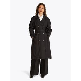 Tommy Hilfiger Trenchcoat »ESSENTIAL FLUID TRENCH«, mit Gürtel, mit Rückenpasse, mit Raglanärmel Black 36 36 Trenchcoat von Tommy Hilfiger