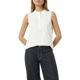 comma, COMMA Blusentop &auml;rmellos WHITE 46 46 &Auml;rmellose Bluse von COMMA