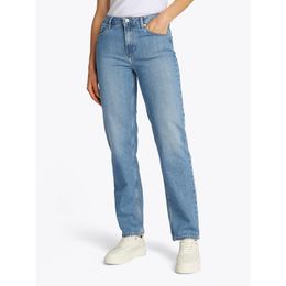 Tommy Hilfiger Damen Straight-Jeans &raquo;CLASSIC STRAIGHT RW&laquo; mit Logo-Badge, in Kn&ouml;chell&auml;nge 28, L&auml;nge 32