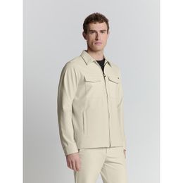 NO EXCESS Langarmhemd »Sedoc overshirt« beigemeliert M - Normalgrößen Normalgrößen M Aus atmungsaktivem Stoff gefertigt