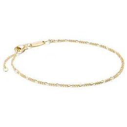 Armband Thomas Sabo "Figaro-Armband" Gr. 19, gold (gelbgoldfarben), Armb&auml;nder, Damen, 19, Silber 925 (recycelt), Armband