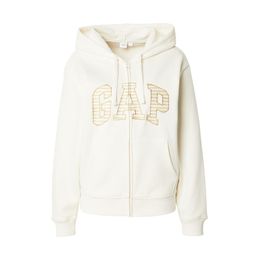 GAP Zip-Up Hoodie 'HERITAGE' female White size XXL