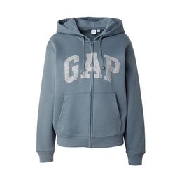 GAP Zip-Up Hoodie 'HERITAGE' female Blue size XXL