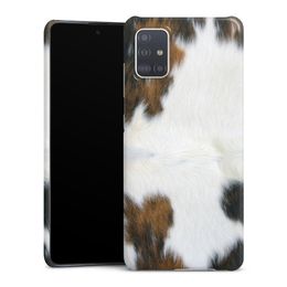 DeinDesign Galaxy A51 Handy Premium Case Smartphone Handyh&uuml;lle Schutzh&uuml;lle gl&auml;nzend Cow Fur Cow Skin Premium Case