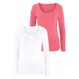 Vivance Shirt female Pink, White size 36/38