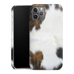 DeinDesign iPhone 12 Pro Handy Premium Case Smartphone Handyh&uuml;lle Schutzh&uuml;lle gl&auml;nzend Cow Fur Cow Skin Premium Case